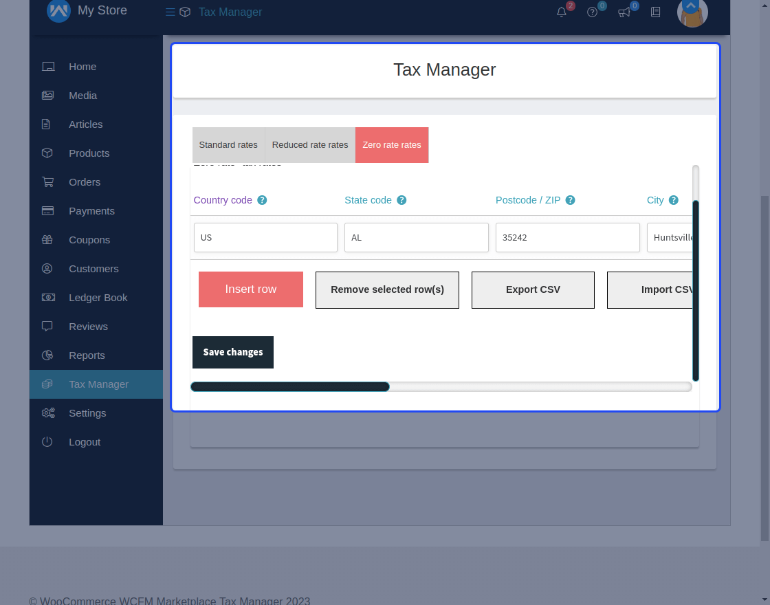 WooCommerce WCFM Marketplace Tax Manager by Webkul | CodeCanyon